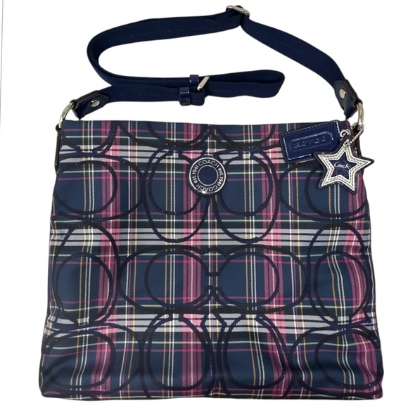Coach | Bags | Coach Tartan Plaid Crossbody Bag Poppy Swingpack Purse ...